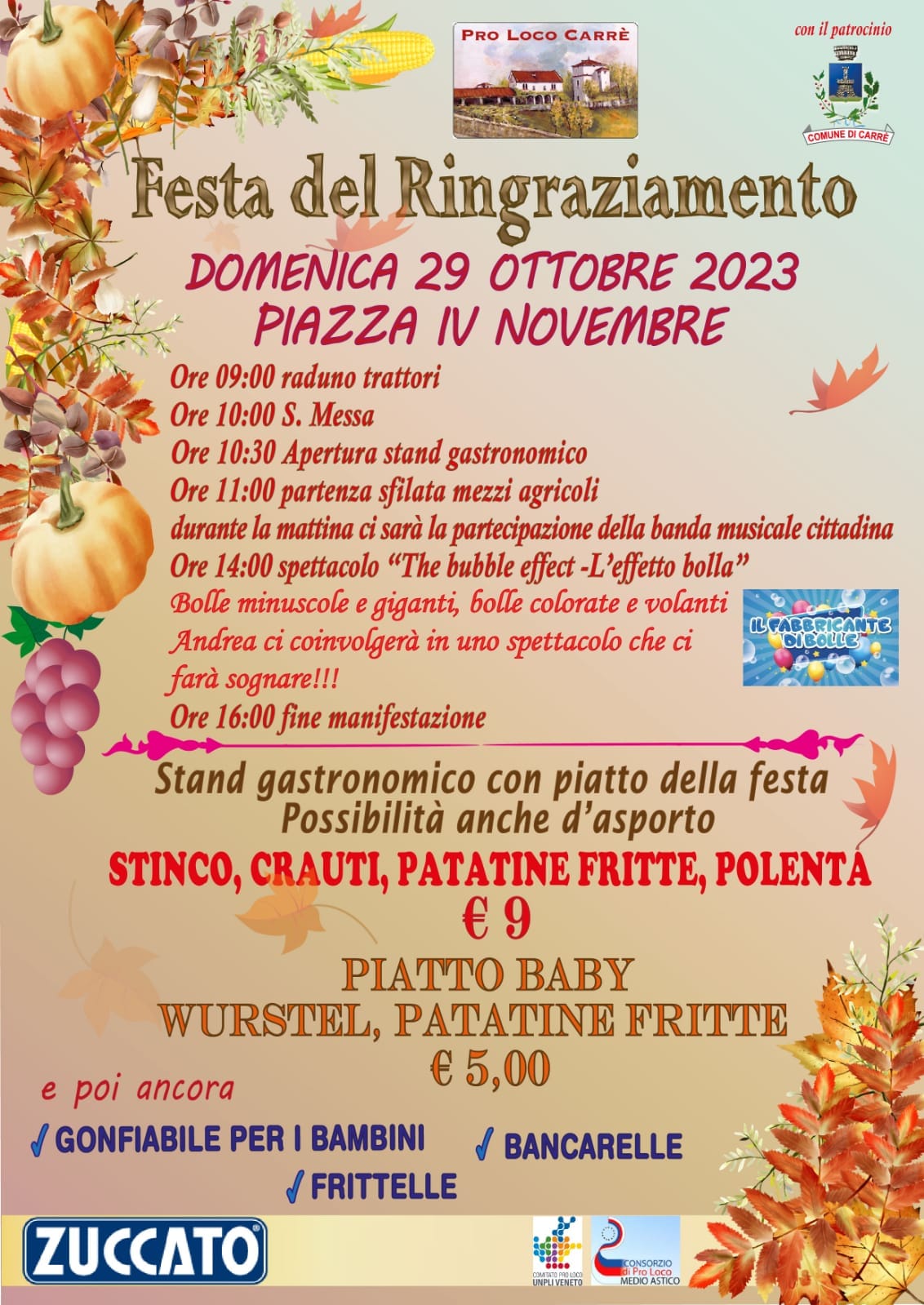Festa del Ringraziamento a Carrè - Pro Loco Vicentine