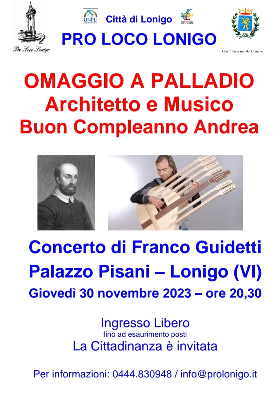 Omaggio a Palladio a Lonigo - Pro Loco Vicentine