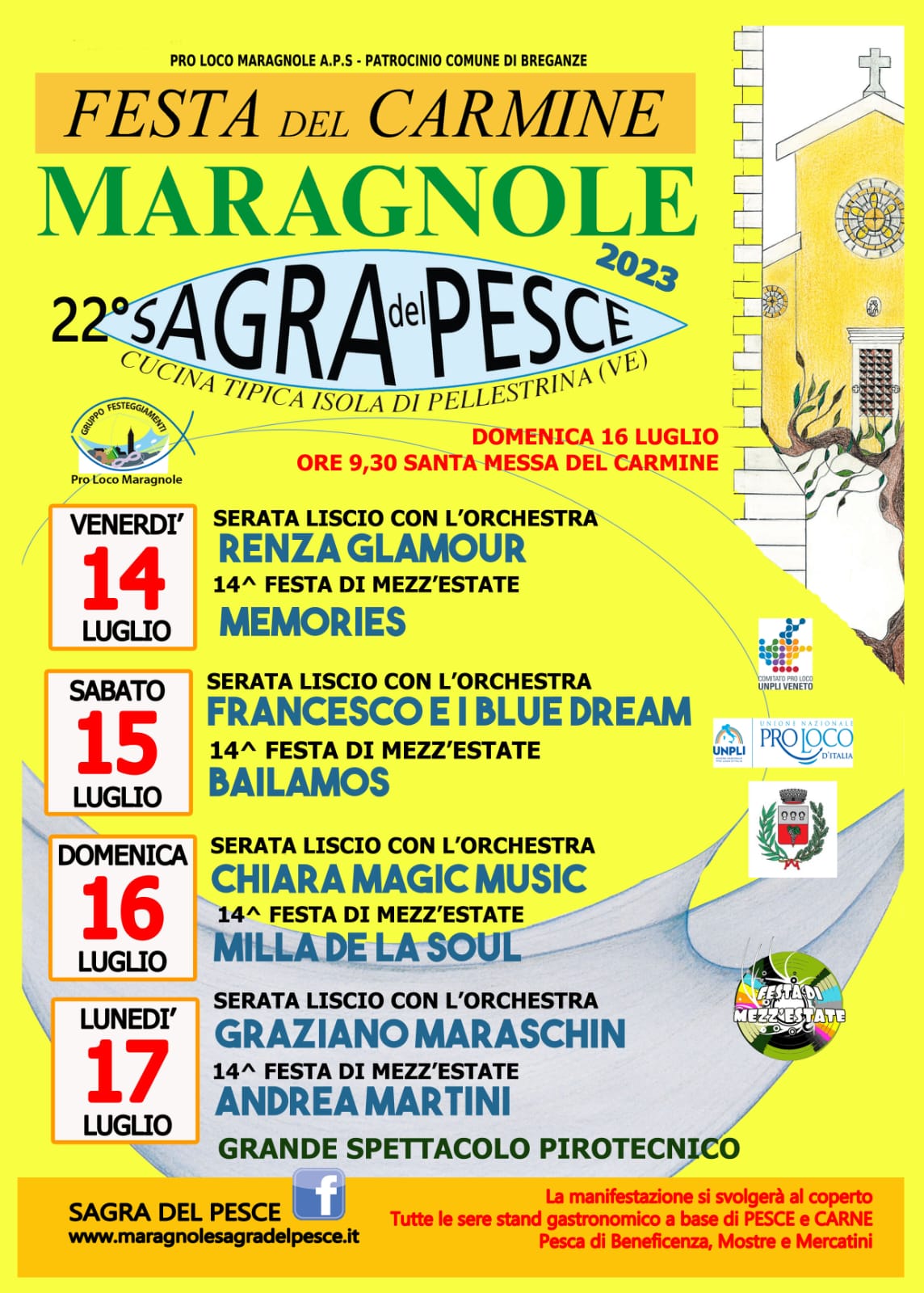 Sagra del pesce e Festa di mezz'estate a Maragnole - Pro Loco Vicentine
