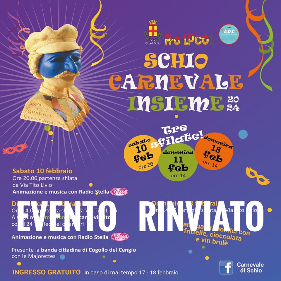 SCHIO CARNEVALE INSIEME 2024 - Pro Loco Vicentine