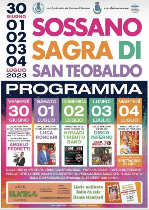 Sagra di San Teobaldo a Sossano - Pro Loco Vicentine