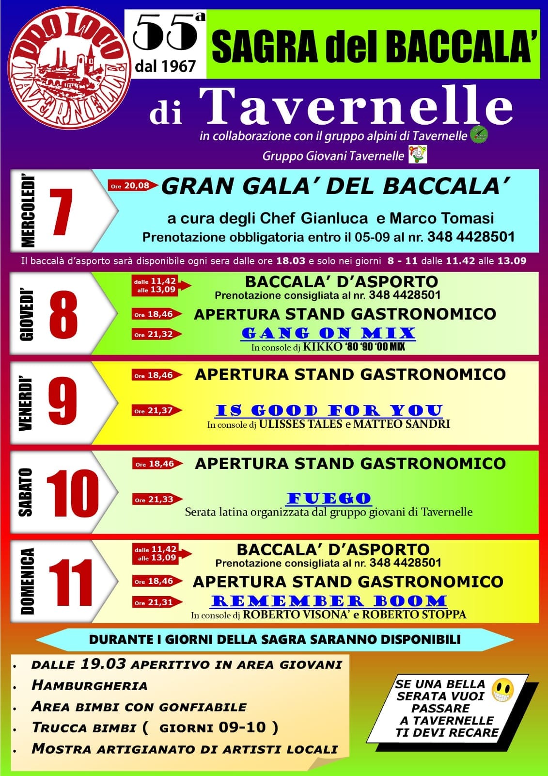 55^ SAGRA DEL BACALA' di Tavernelle - Pro Loco Vicentine